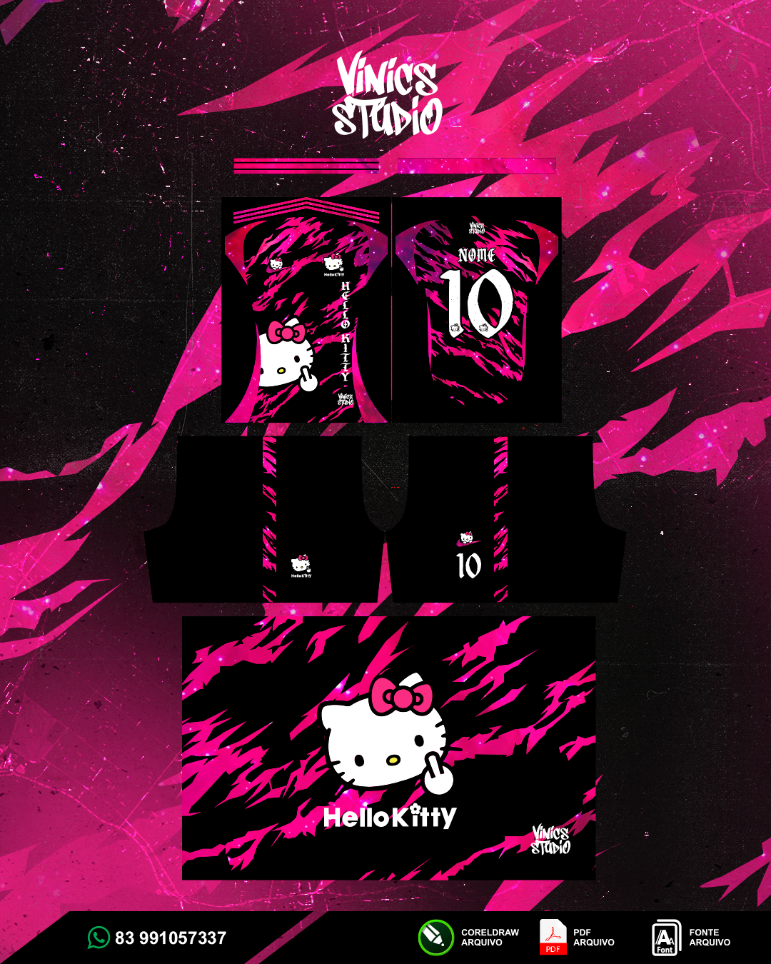 Arte Interclasse Hello Kitty – Vinics Studio